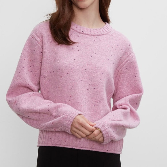 Club Monaco | Sweaters | New Club Monaco Size Large Pink Mix Rose Crop ...